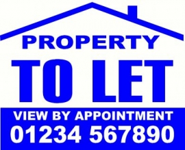 To Let Sign Board - Digital Image Lounge